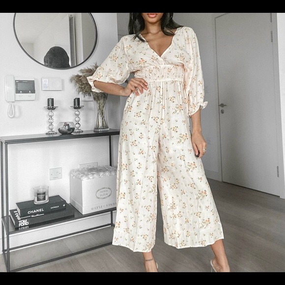 ASOS | Pants & Jumpsuits | Asos Petite Floral Jumpsuit | Poshmark